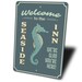 Seaside Inn Sign, Welcome Inn Sign, Beach Decor Design, Sign for Beach ...