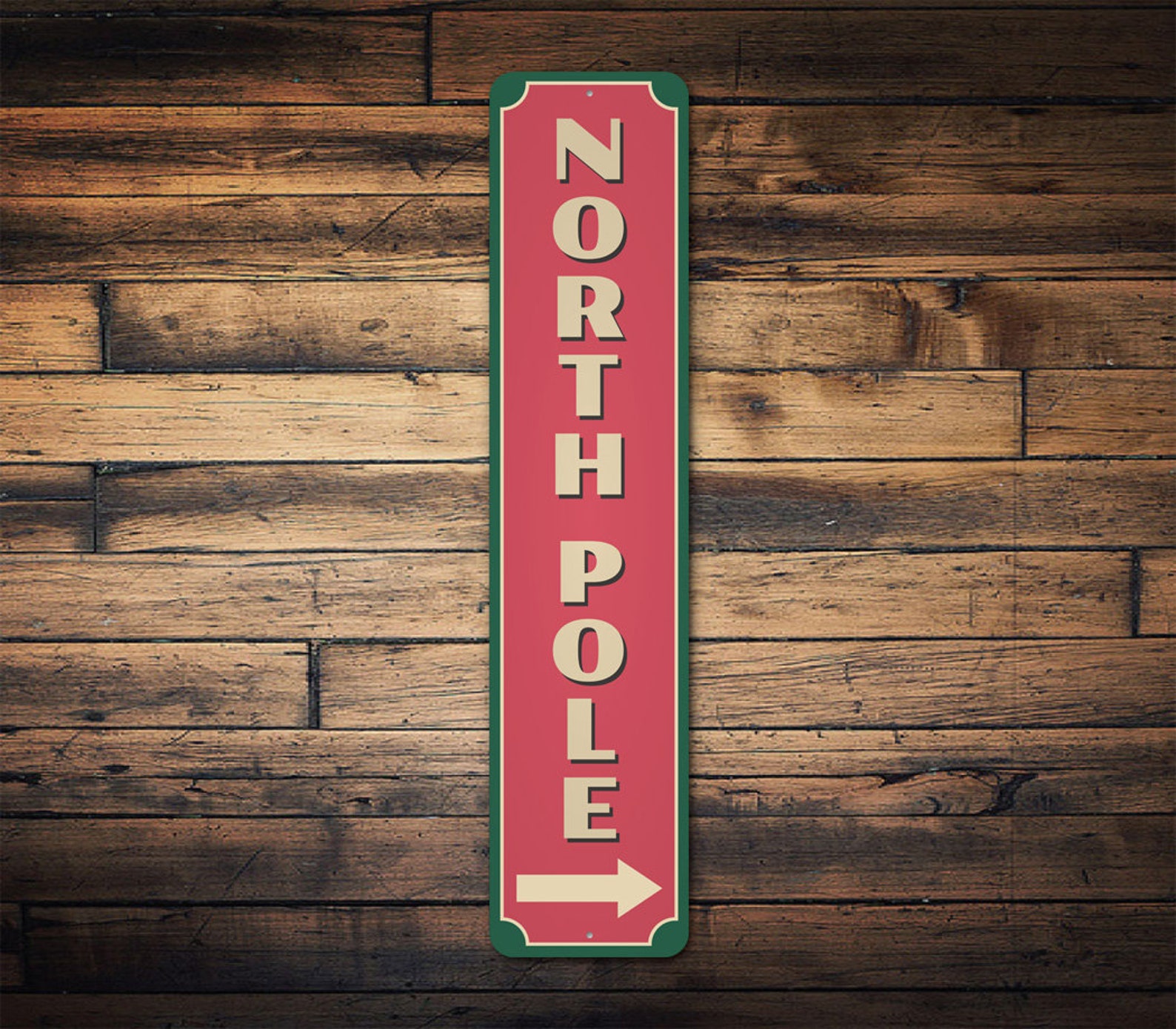 North Pole Directional Sign, Cute North Pole Sign, North Pole Decor ...