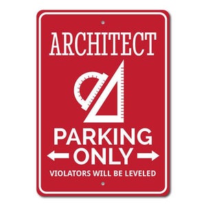 Architect Parking Sign, Architect Gift for Architect Decor, Architect ...