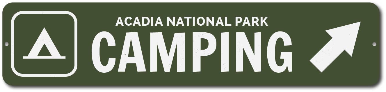 Camping Sign Custom Camper Tent Arrow National Park Location - Etsy