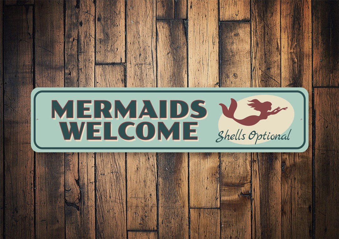 Mermaids Welcome Sign, Gift for Mermaid, Mermaid Gift, Gfit for Mermoms ...