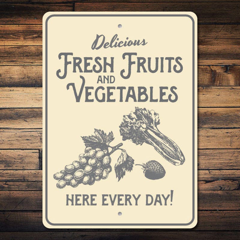 Produce Signs - Etsy