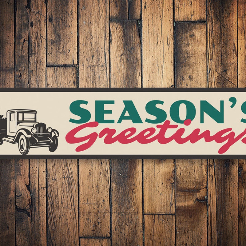 Seasons Greetings Sign - Etsy