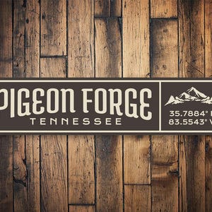 Pigeon Forge Sign, Pigeon Forge Decor, Smoky Mountain Decor, Smoky ...