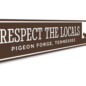 Respect the Locals Sign Tennessee Cabin Sign Bear and Cub - Etsy