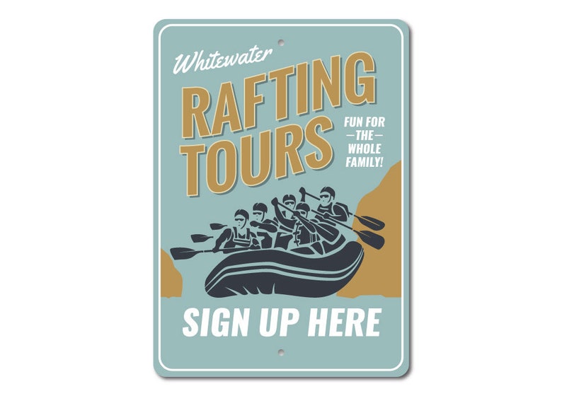 Rafting Sign Rafting Tours Sign Whitewater Rafting Gift - Etsy