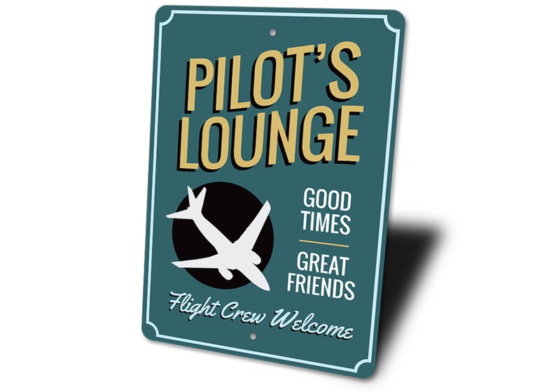 Pilots Lounge Sign Airplane Garage Pilot Lounge Aviation - Etsy UK