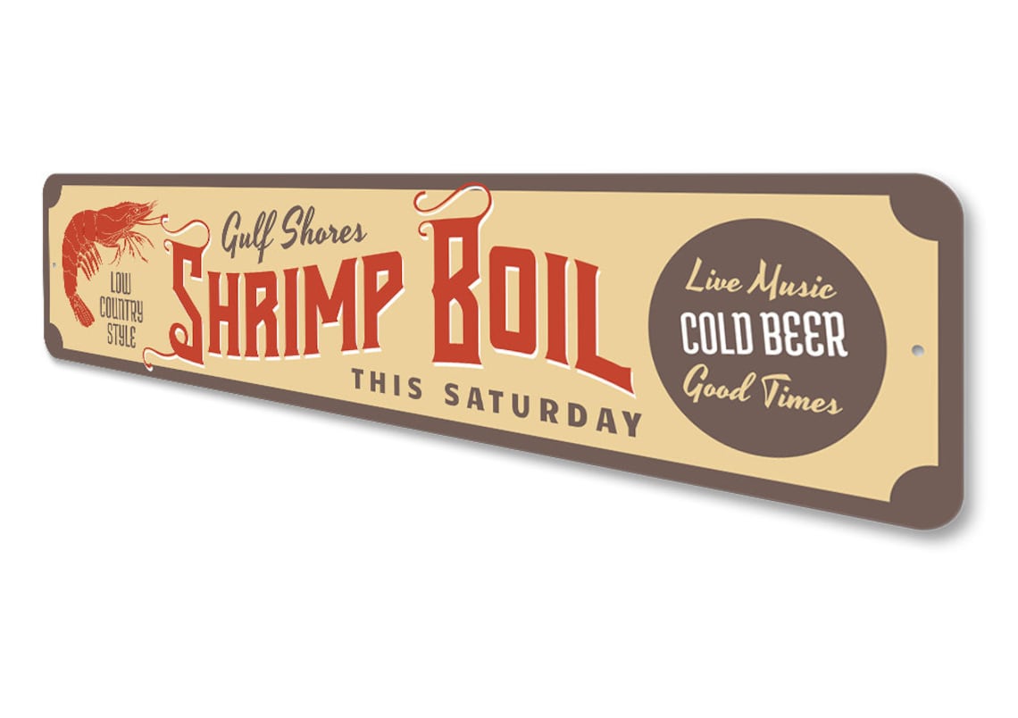 Shrimp Signs Shrimp Eaters Shrimp Boil Sign Gulf Shores - Etsy