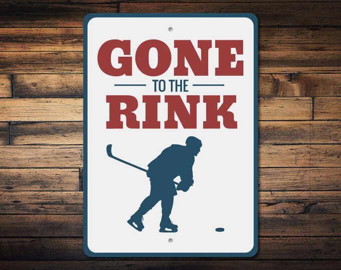 Rink Sign Hockey Rink Sign Hockey Player Sign Hockey Decor - Etsy