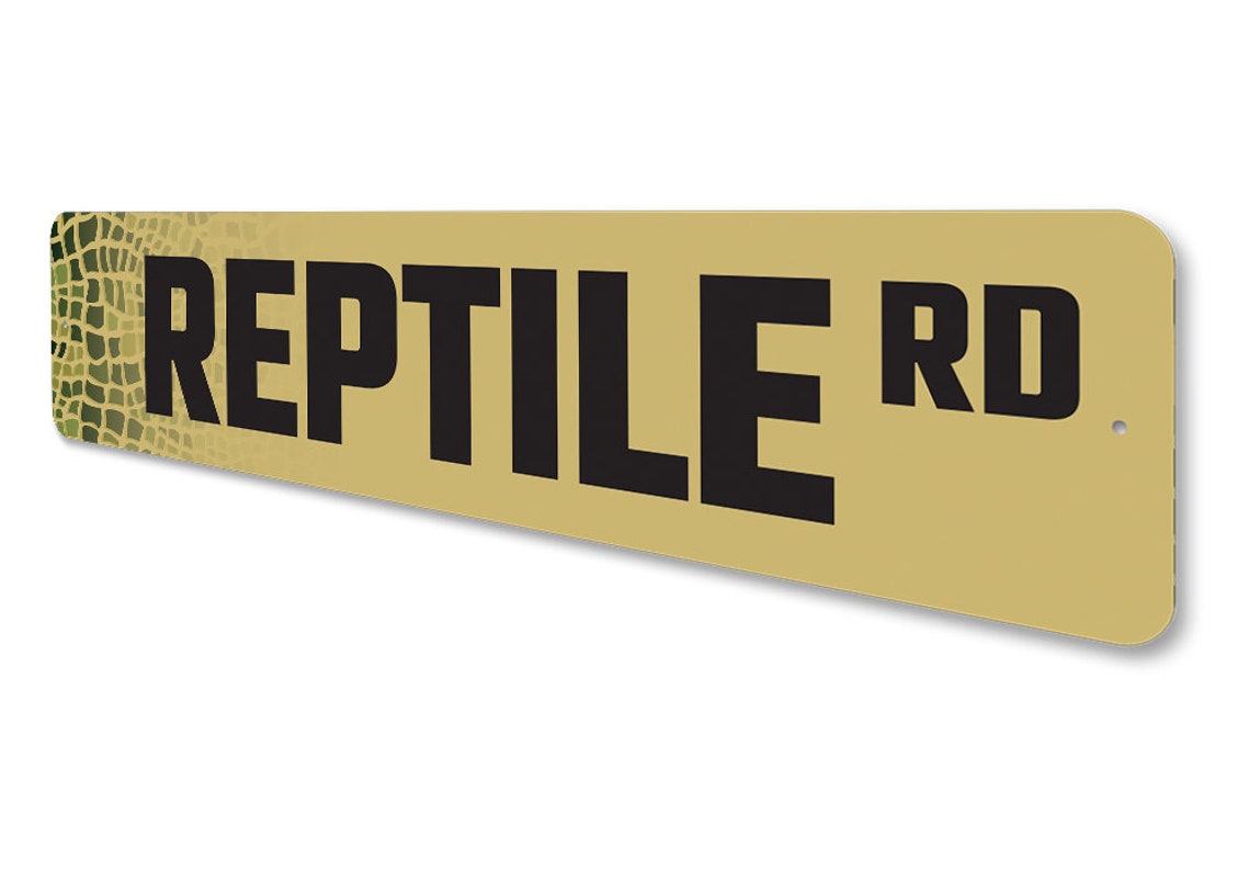 Reptile Road Sign Reptile Lover Snakes Decor Zoo Signs Zoo - Etsy