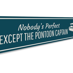 Pontoon Captain Sign, Boat Captain Sign, Captain Decor, Boat Dock Decor ...