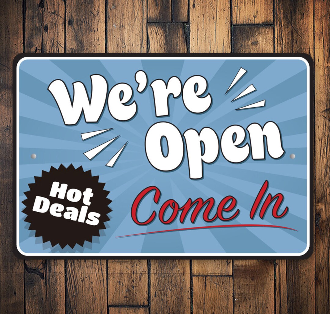 Were Open Sign, Open Sign, Retro Open Sign, Retro Sign, Vintage Retro ...
