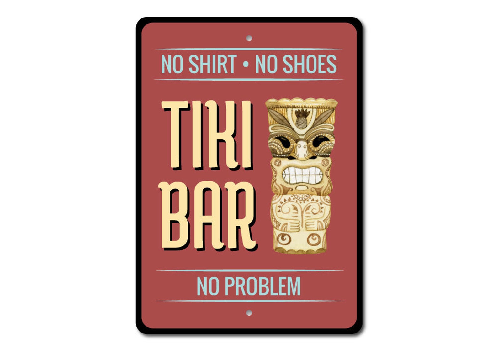 Tiki Statue Sign Tiki Bar Decor Beach Bar Sign Tiki Bar | Etsy