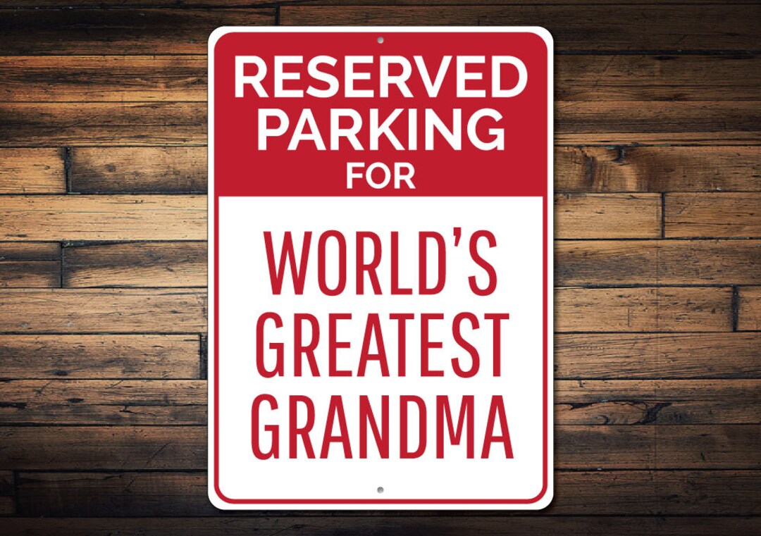 Grandma Parking Sign, Grandma Gift, Mother's Day Gift, Gift for Grandma ...