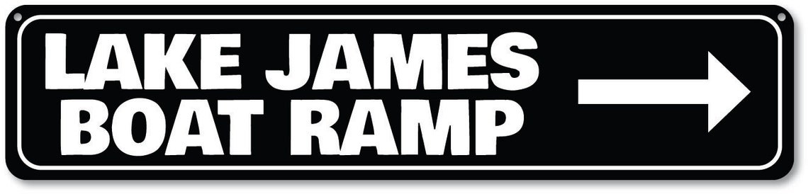 Boat Ramp Sign Custom Lake Sign Arrow Sign Lake House - Etsy