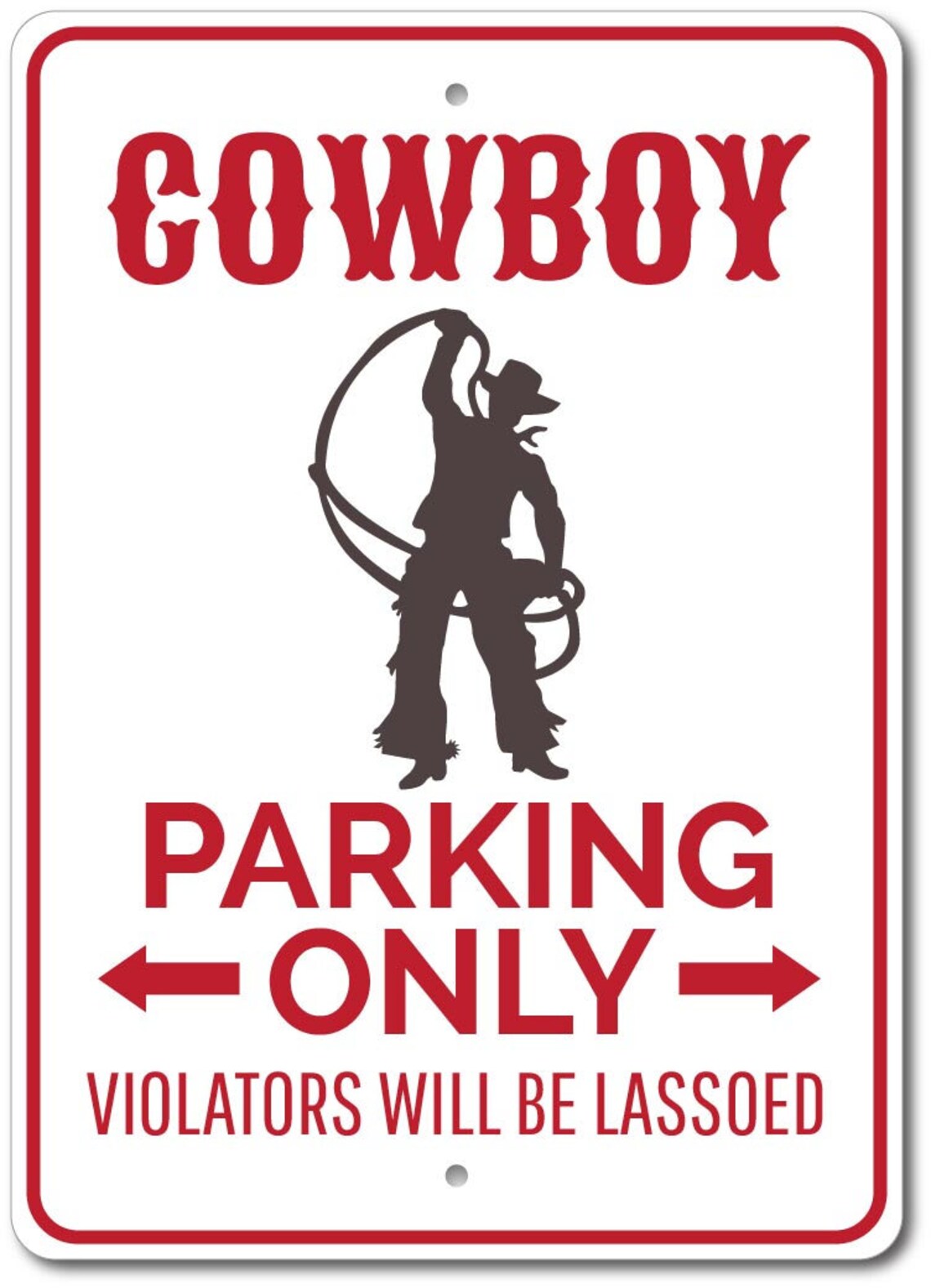 Cowboy Gift Cowboy Parking Sign Cowboy Decor Cowboy Sign | Etsy