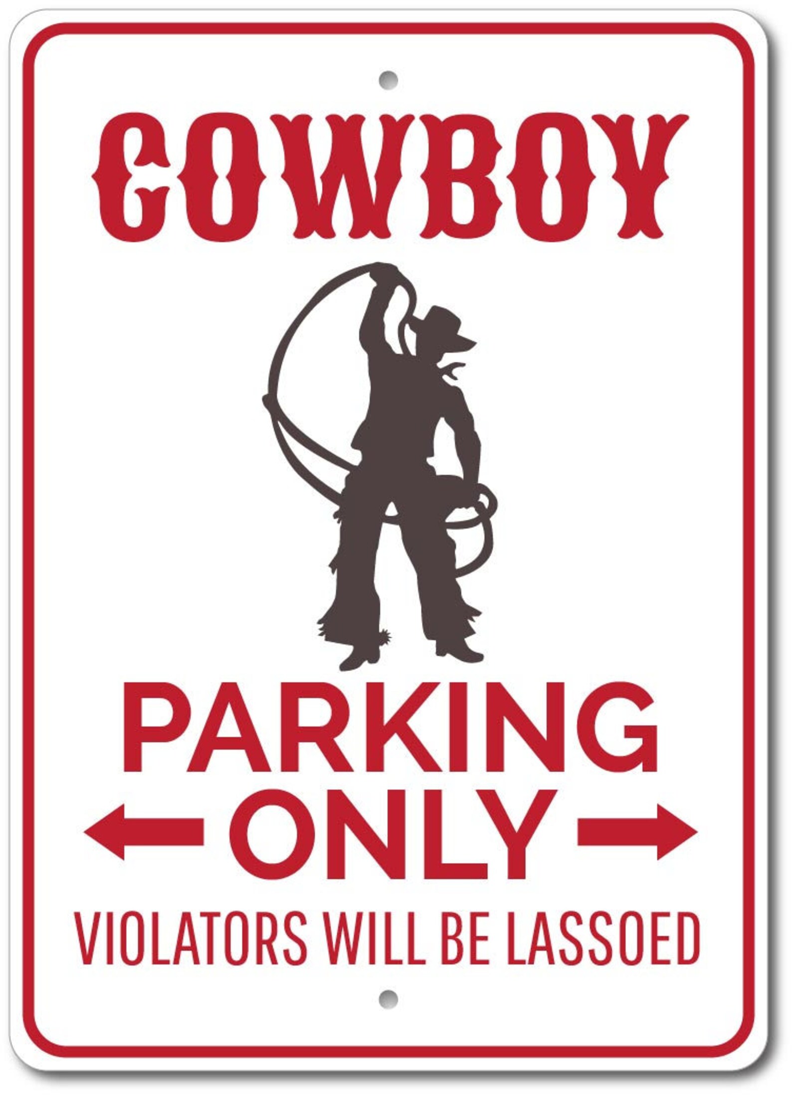 Cowboy Gift Cowboy Parking Sign Cowboy Decor Cowboy Sign | Etsy