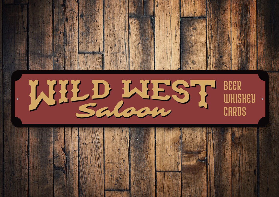 Wild West Show Wild West Sign Cowboy Decor Country Saloon | Etsy
