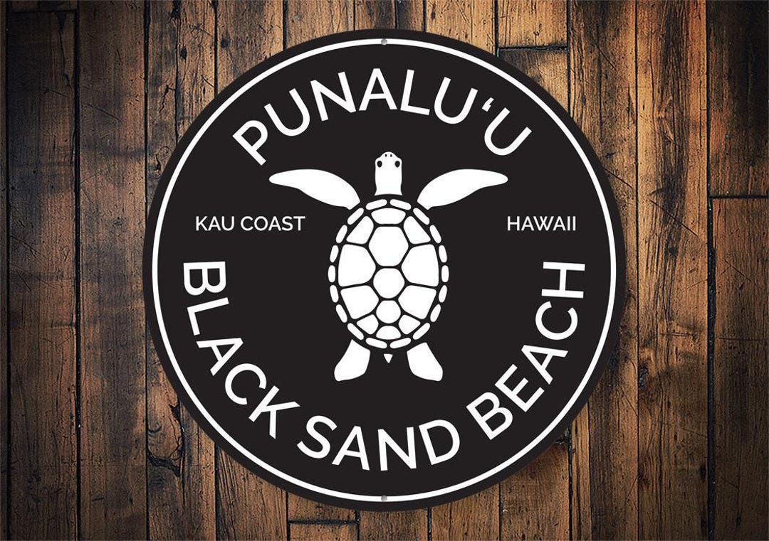 Black Sand Beach Sign, Hawaii Black Sand Beach, Cute Beach Sign, Decor ...
