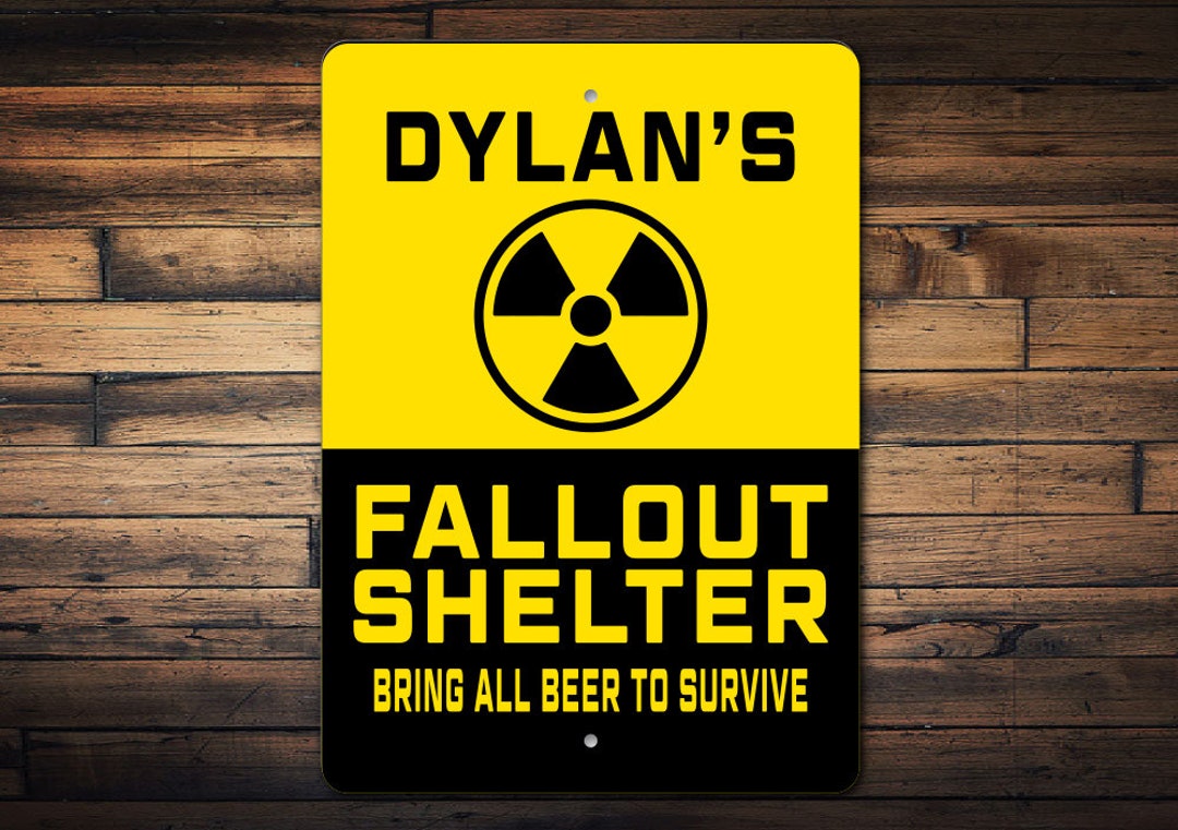 Custom Fallout Shelter Sign, Funny Bar Gift, Dads Bar Sign, Custom Bar ...