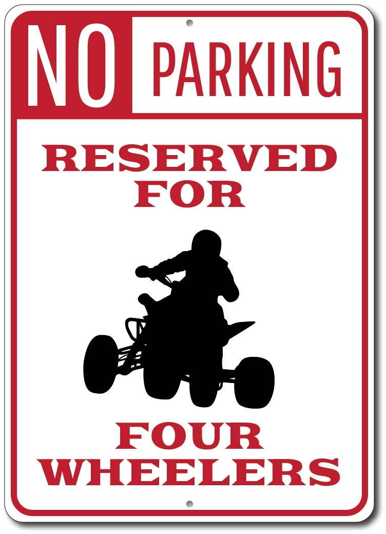 Four Wheeler Parking Sign Four Wheeler Sign ATV Sign ATV - Etsy
