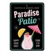 Paradise Patio Sign Patio Lover Gift Patio Decor Beachy - Etsy