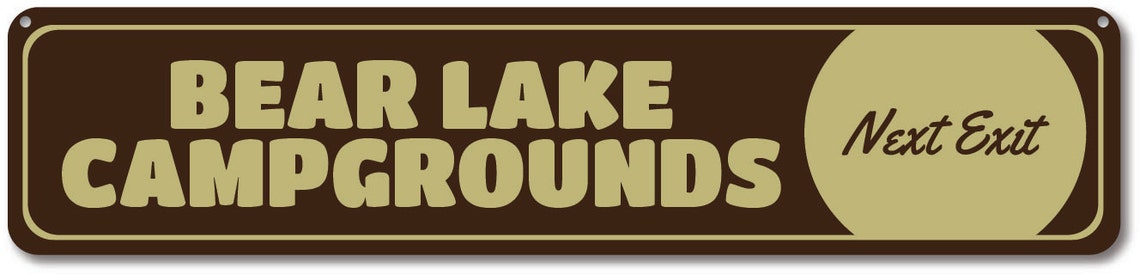 Lake Campgrounds Sign Custom Lake Name Sign Personalized | Etsy