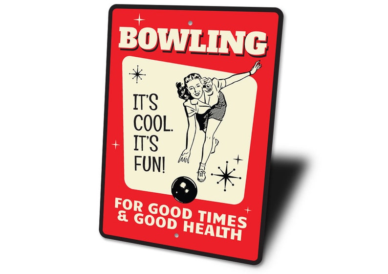 Vintage Bowling Sign Bowling Decor Bowling Lover Bowling - Etsy