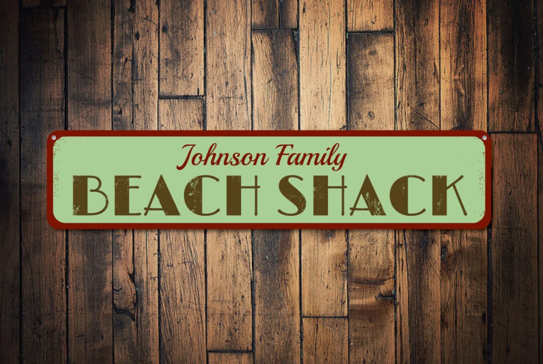 Beach Shack Sign, Personalized Beach House Sign, Beach House Decor ...