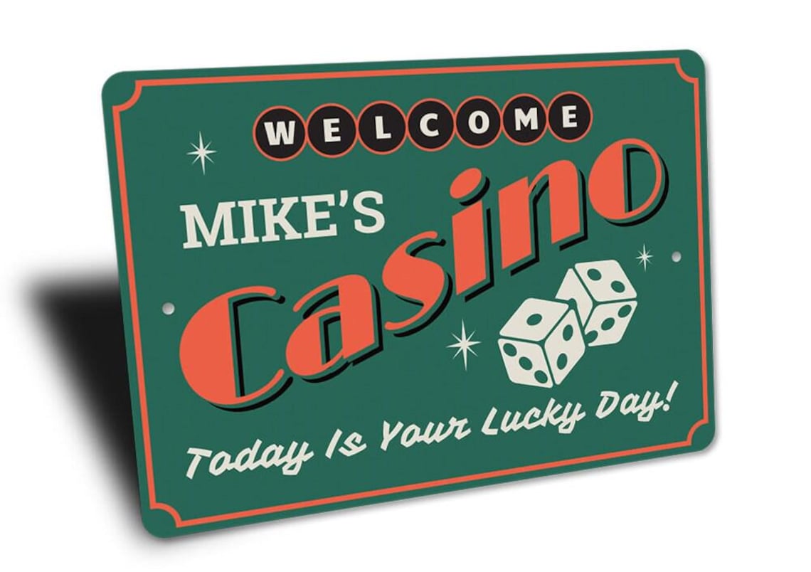Casino Owner Sign, Dicing Here Gambling, Poker Lounge Decor, Poker Gift ...