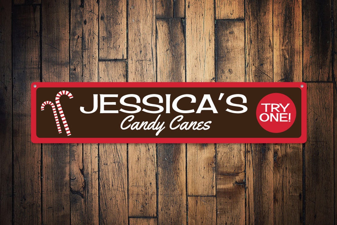 Candy Canes Sign, Custom Candy Canes Decor, Christmas Sign, Christmas ...