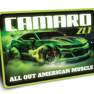 ZL1 Camaro Sign, ZL1 Camaro Gift, ZL1 Camaro Owner, Camaro, Camaro Sign ...