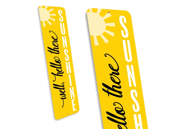 Well Hello There Sunshine Sign Summer Porch Sign Farmhouse - Etsy
