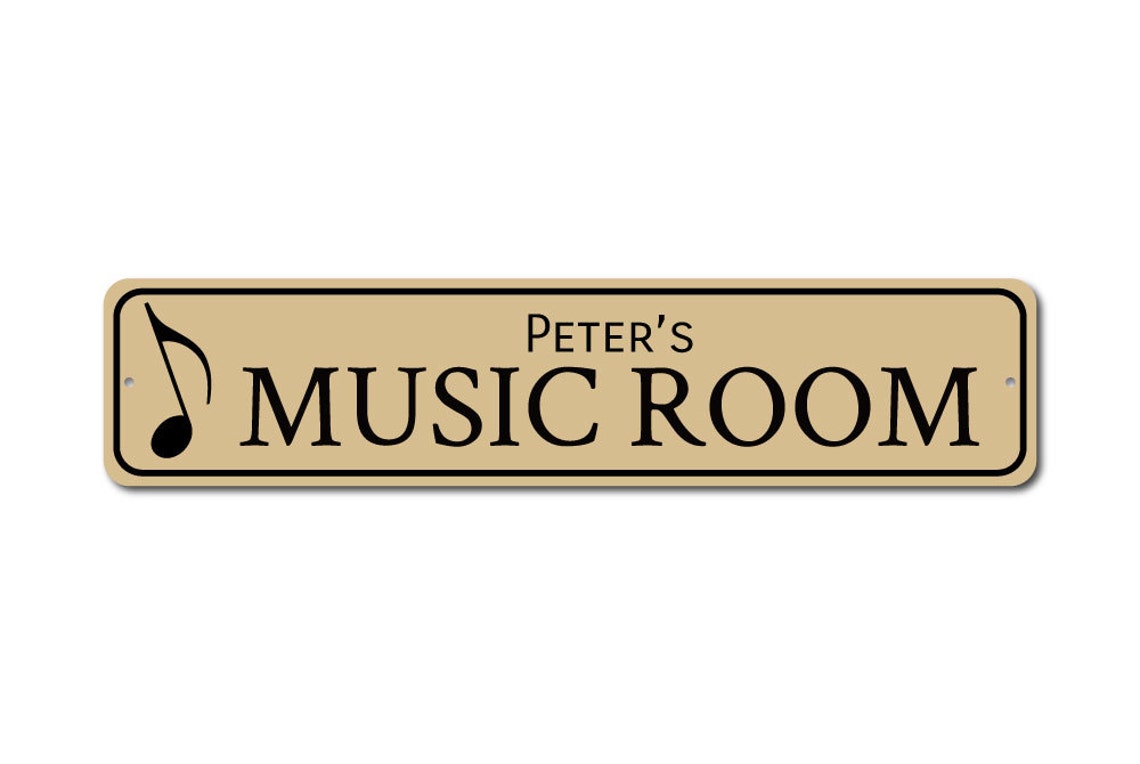 Music Room Sign Music Note Decor Gift for Musician Singer - Etsy Australia