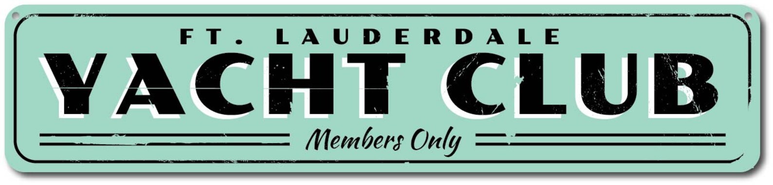 Yacht Club Sign Personalized Members Only Sign Custom Beach | Etsy