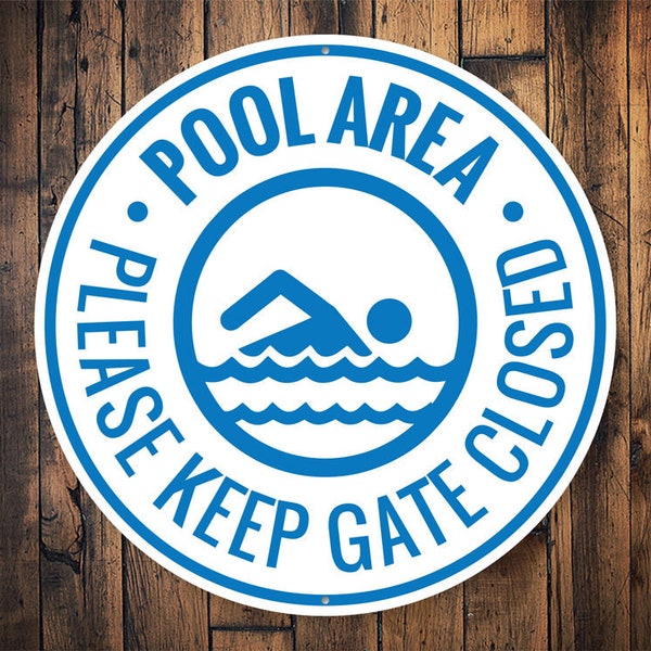 Keep Pool Gate Closed - Etsy