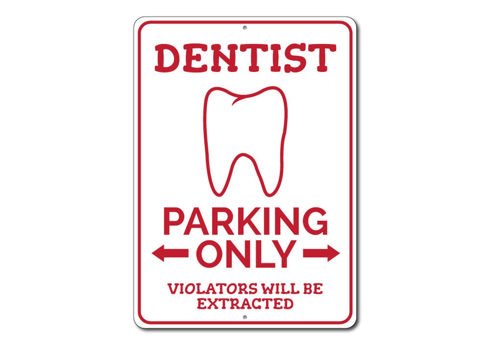 Dentist Parking Sign Dentist Gift Dentist Office Sign Gift | Etsy