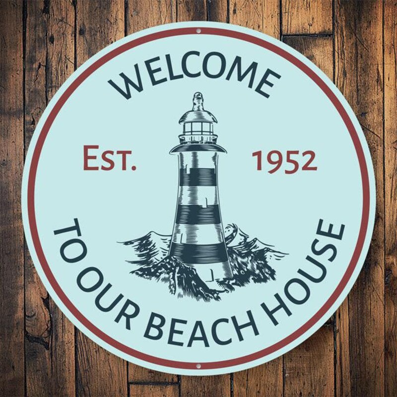 Beach Welcome Sign - Etsy