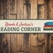Reading Corner Sign, Personalized Child Name Bedroom Sign, Custom Kid ...