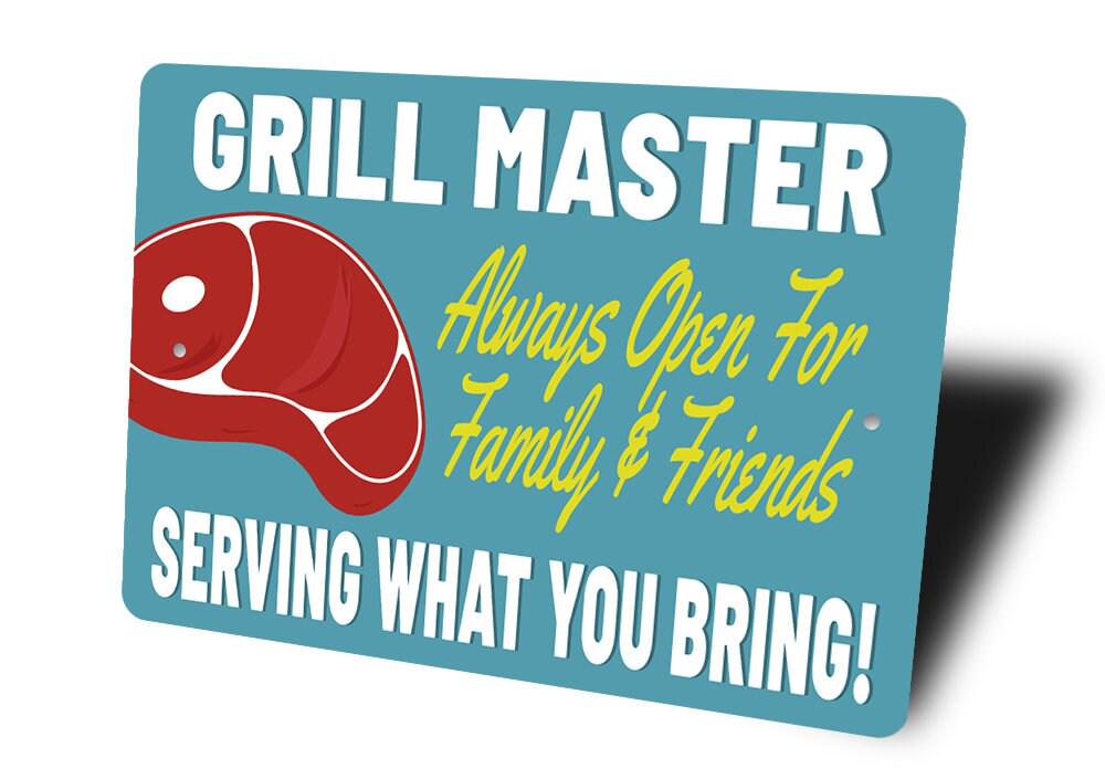 Grill Master Sign, Custom Grill Sign, Custom Grill Decor, Cook Decor ...