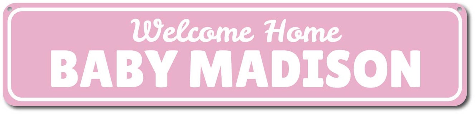 Welcome Home Baby Sign Custom Newborn Name Decor - Etsy