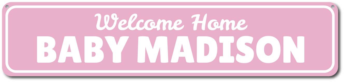 Welcome Home Baby Sign Custom Newborn Name Decor | Etsy