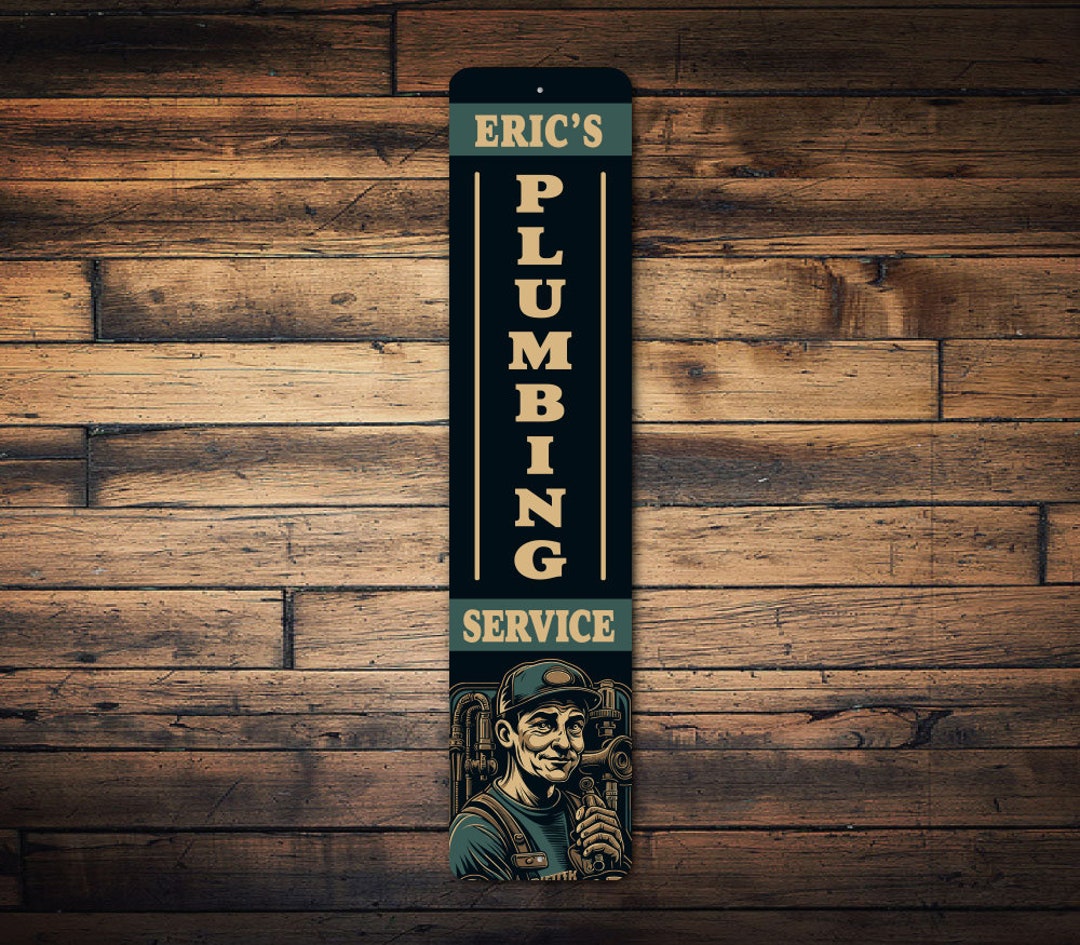 Plumbing Service Sign, Plumbing Gift, Decor for Plumber, Plumbing ...