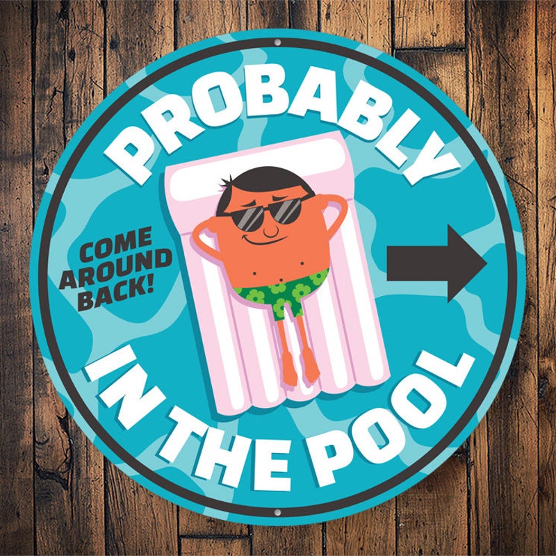 Swimming Pool Signs - Etsy