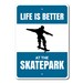 Skatepark Sign, Skateboarder Gift, Skateboard Sign, Skatepark Decor ...