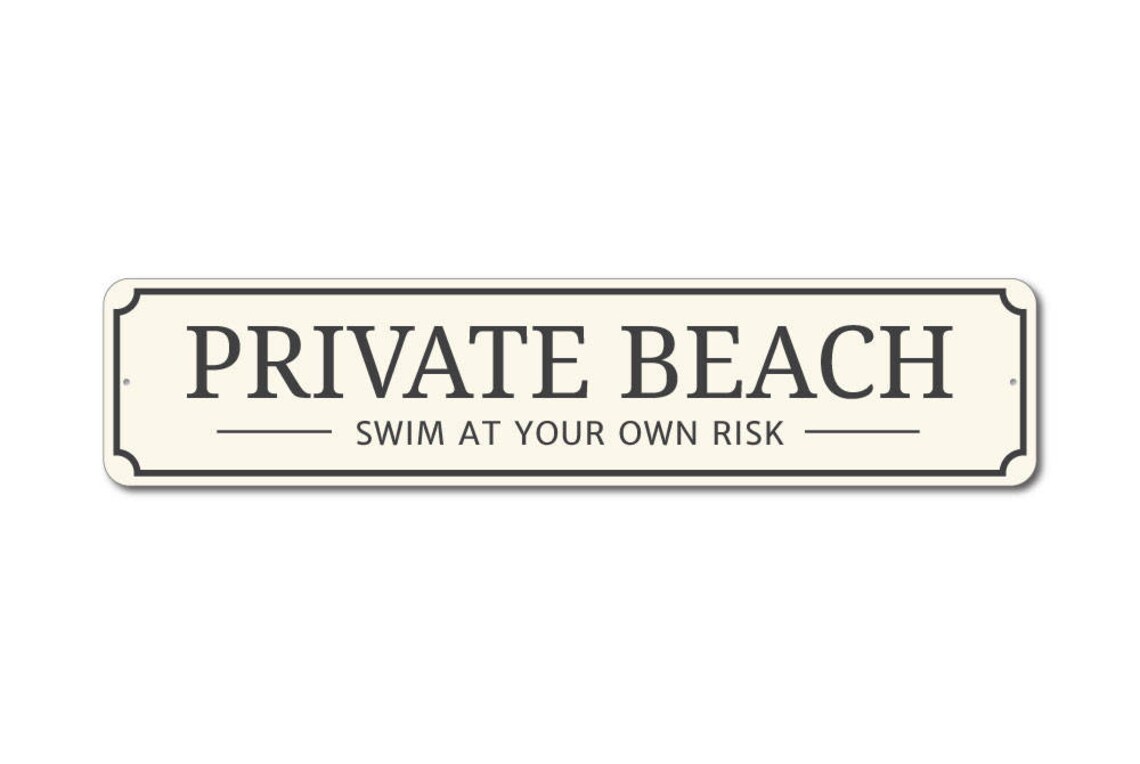Private Sign Private Beach Sign Entrance Decor Entrance | Etsy