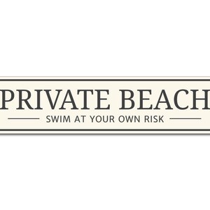 Private Sign, Private Beach Sign, Entrance Decor, Entrance Sign, Beach ...