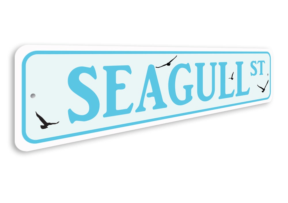 Seagull Sign Seagull Decor Beach Bird Decor Bird Sign | Etsy
