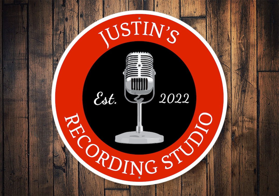 Custom Recording Sign, Recording Studio Gift, Recording Music, Music ...
