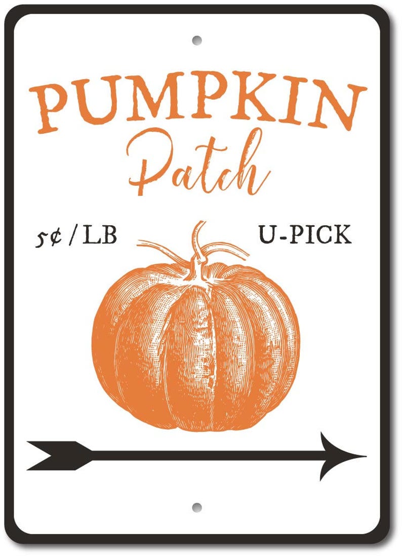 Pumpkin Patch Sign Pumpkin Patch Decor Pumpkin Decor - Etsy
